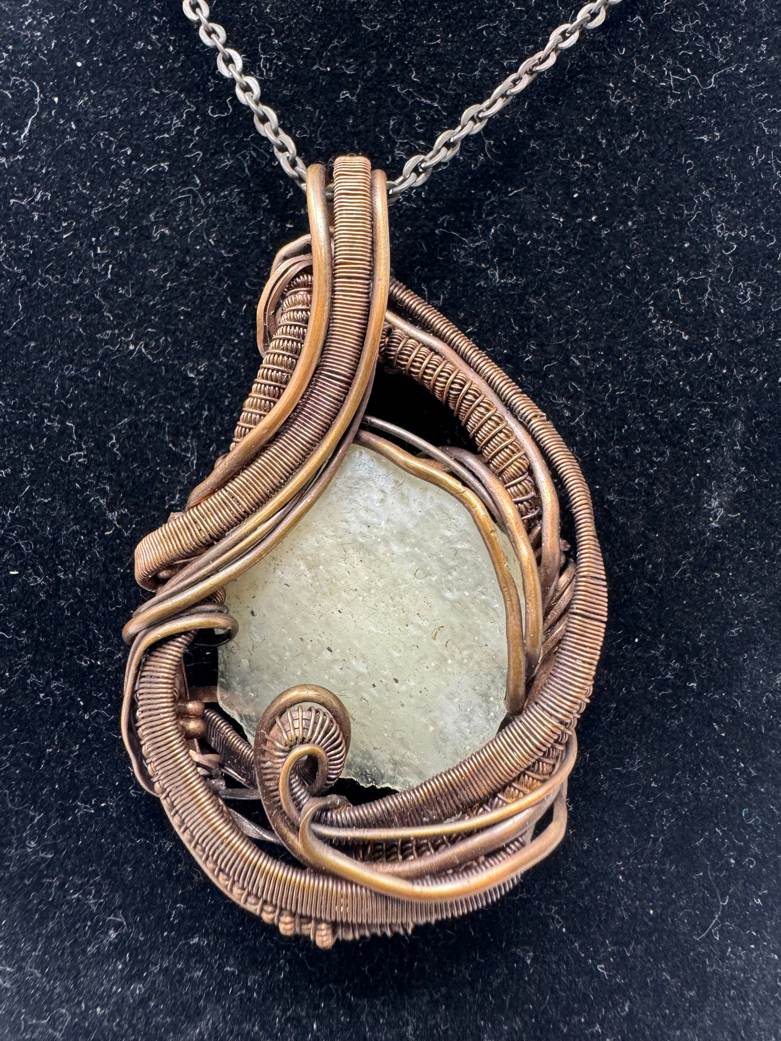 Genuine Libyan Desert Glass Necklace - Copper - One of a Kind/Handmade ...