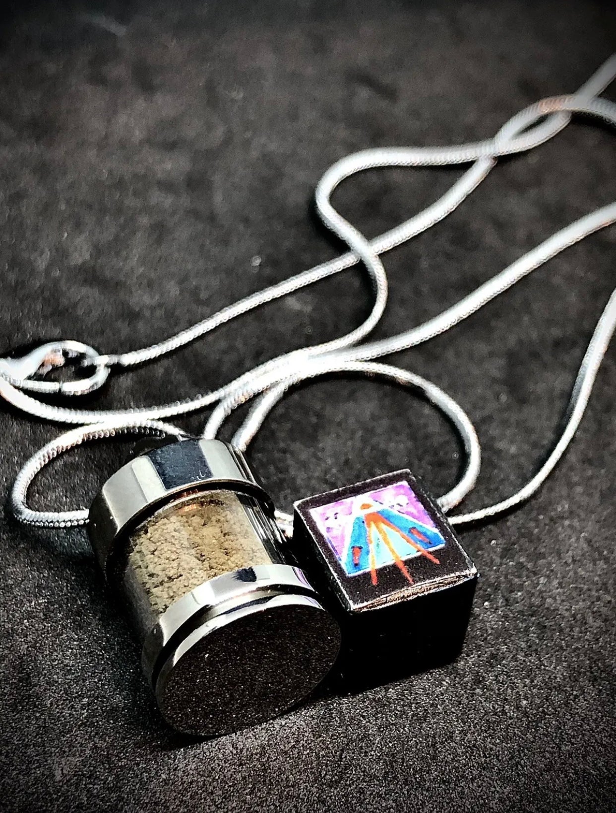 Genuine Martian Meteorite Dust Necklace - Amgala 001 - Scientifically ...