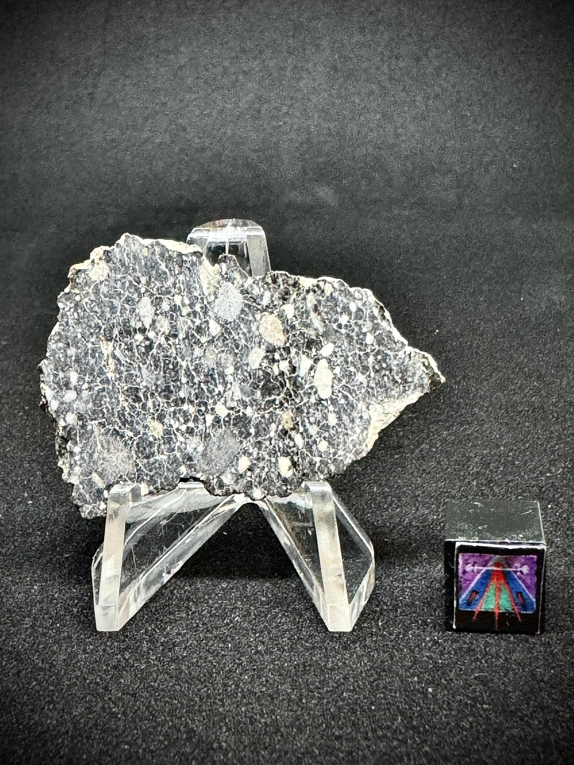 NWA 14685 Lunar Fragmental Breccia - Full Slice - 7.5g – The ...