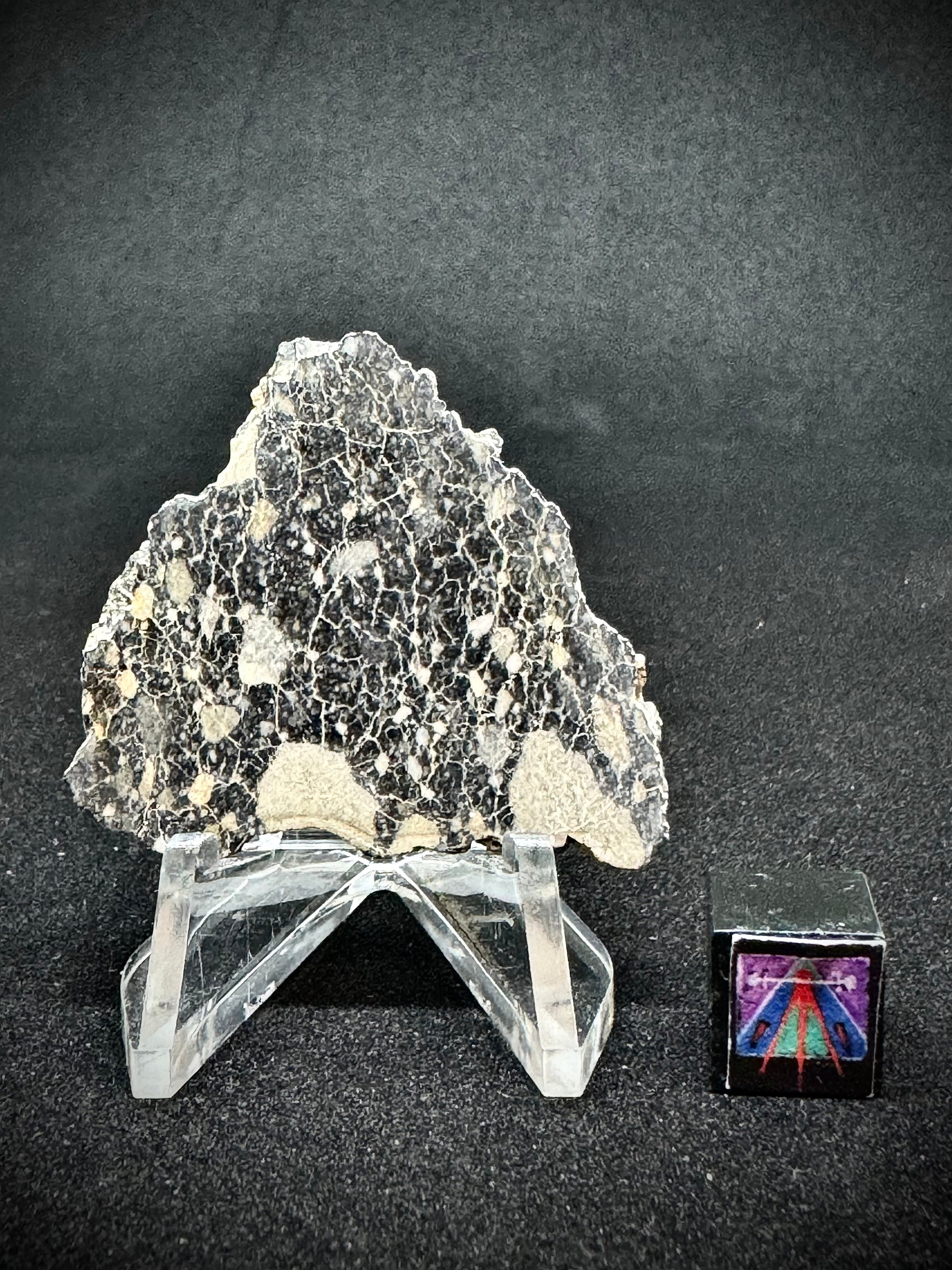NWA 14685 Lunar Fragmental Breccia - Full Slice - 6.7g – The ...