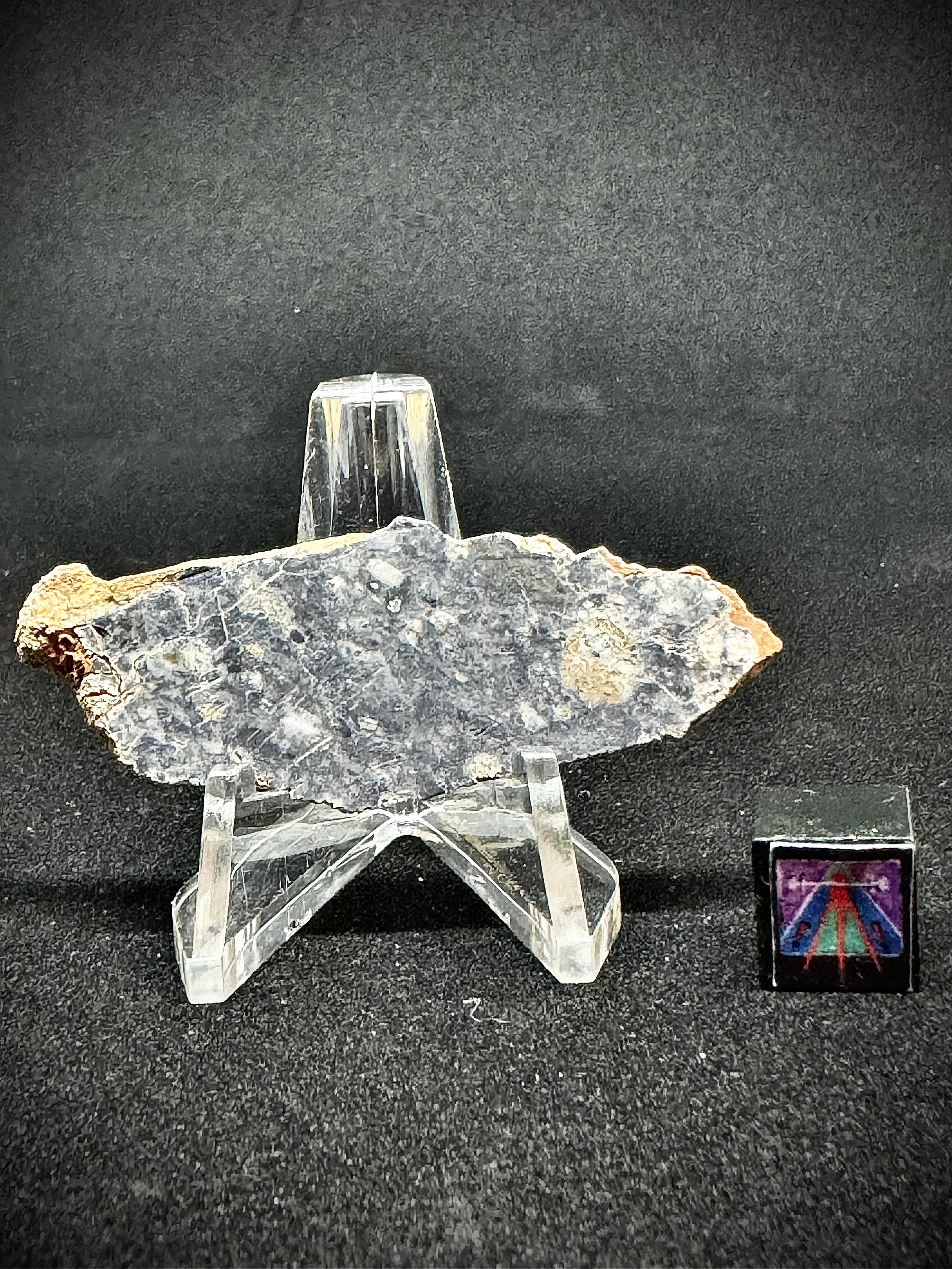 NWA 15373 Lunar Fragmental Breccia - Full Slice - 5.4g – The ...