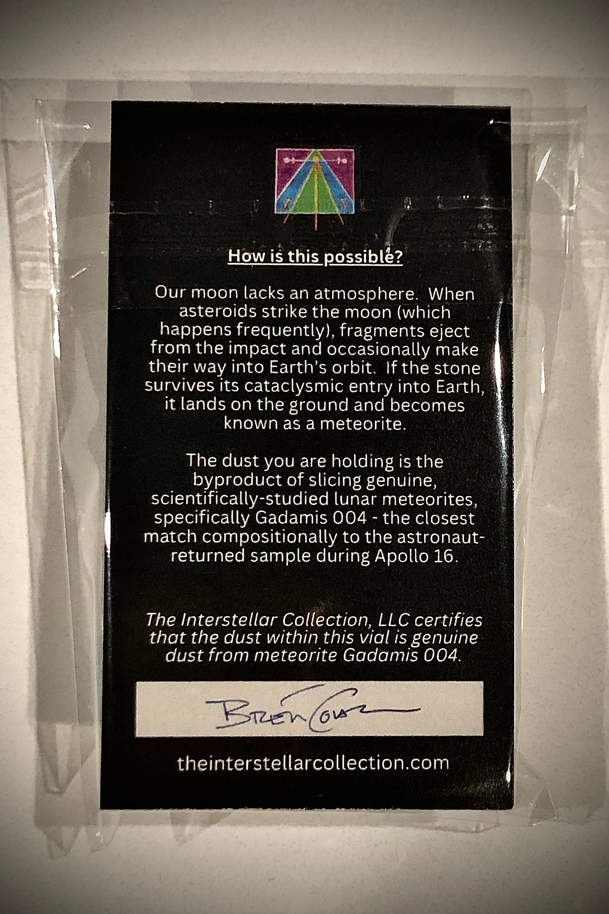 Genuine Moon Dust From Gadamis 004 Lunar Meteorite! A Unique Gift Idea ...